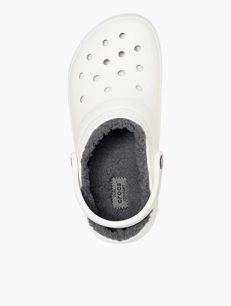 MyRunway | Shop Crocs White & Grey Classic Lined Clogs for Women & Men from MyRunway.co.za